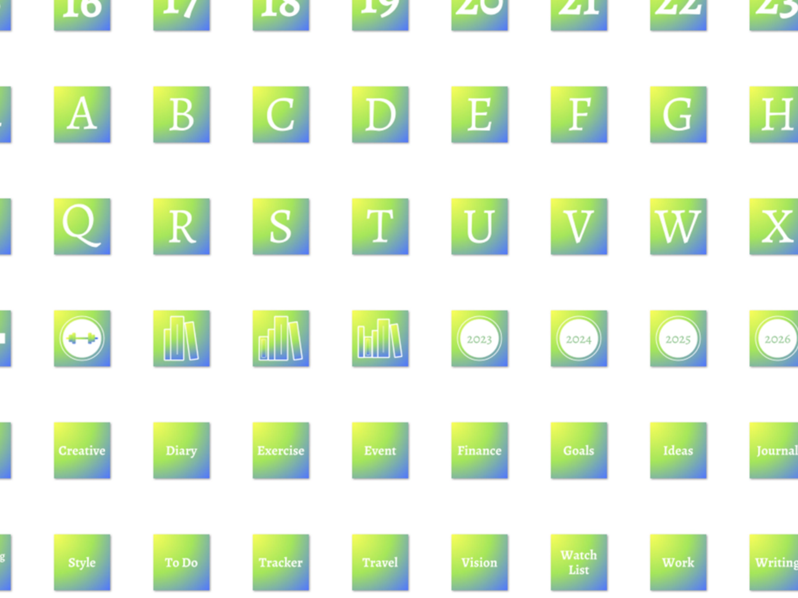 Notion Icon Pack | 235 Notion Digital Icons | Finance Notes Business ...