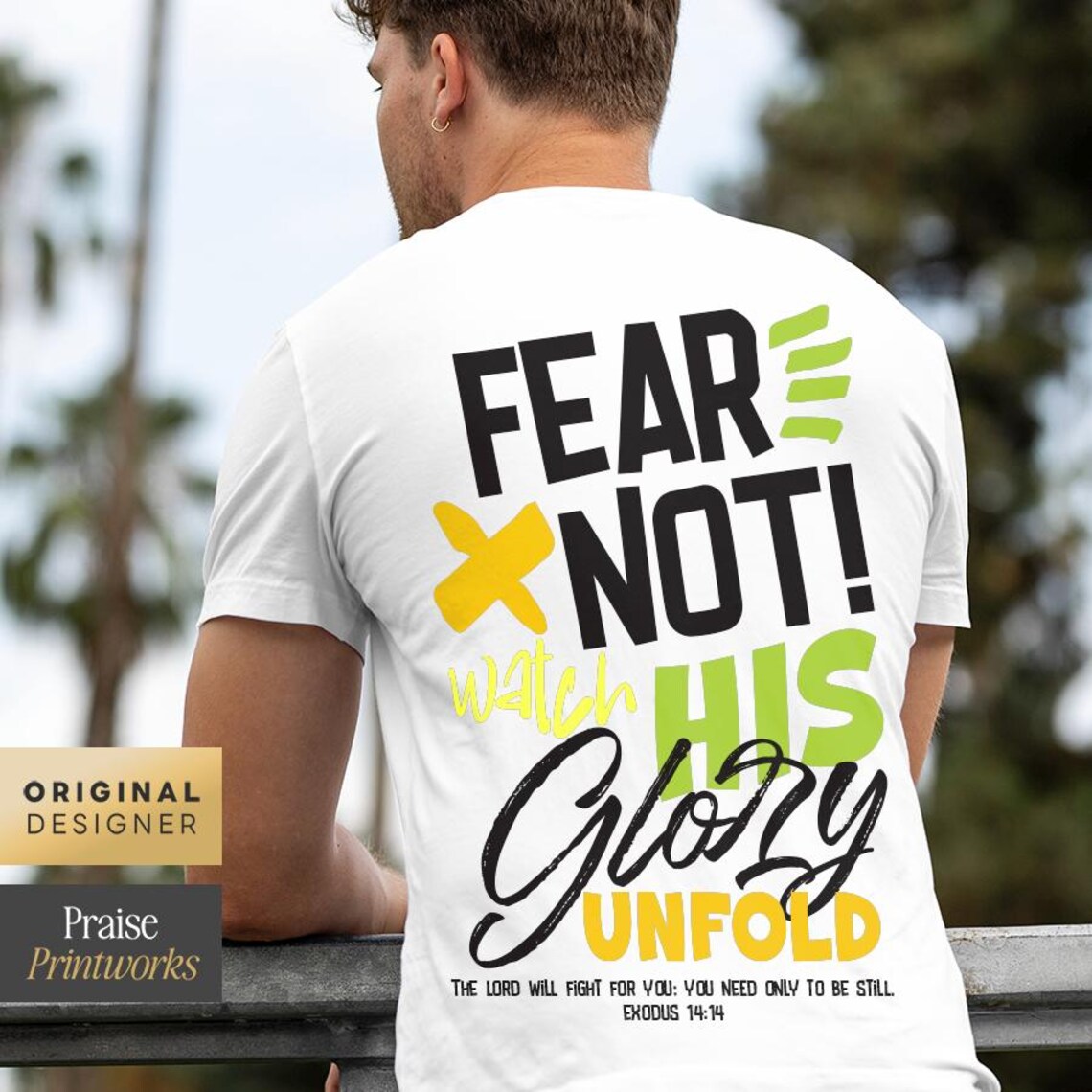 Exodus 14:14 SVG PNG | Bible Verse | Fear Not | Christian Quote for ...