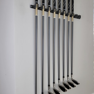JINTECH3D - Golf Club Wall Rack. Golf Club Wall Display. Holds 10 Clubs ...