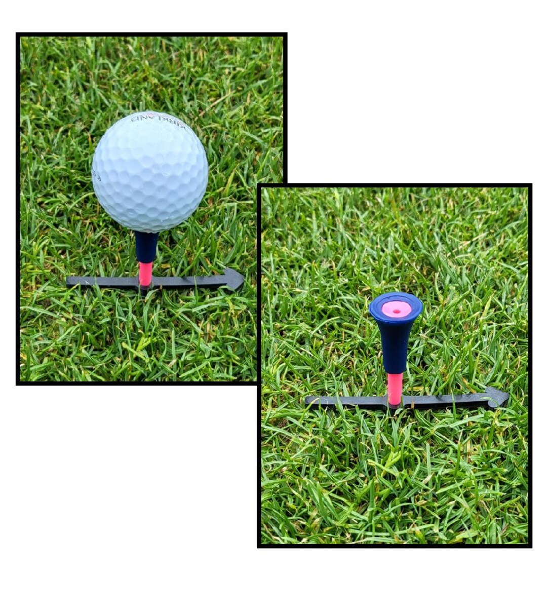 JINTECH3D - Golf Tee With Alignment and Height Adjustment, Pack of 5 - Etsy