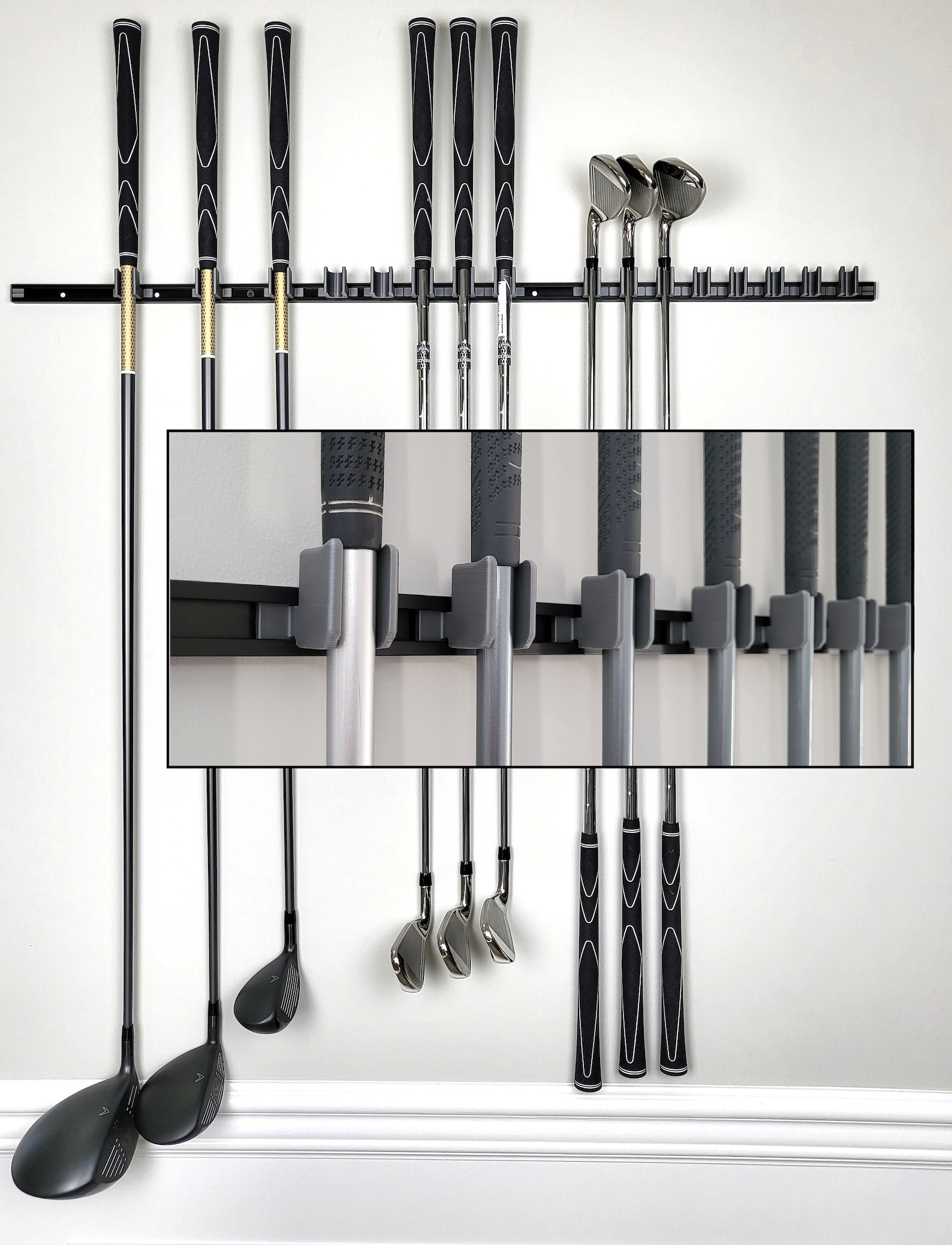 JINTECH3D - Golf Club Wall Rack. Golf Club Wall Display. Golf Club ...
