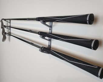 JINTECH3D 3 Golf Club Wall Mount. 3 Golf Club Wall Display. US Free ...