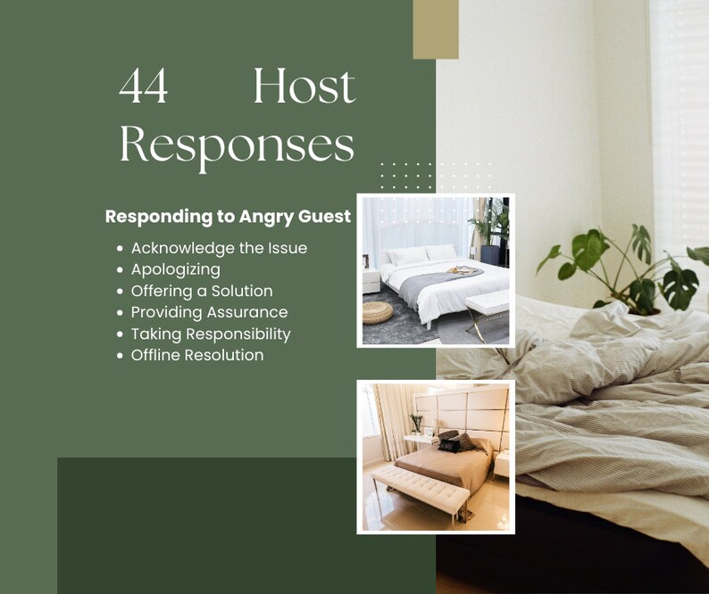 44 Host Messages Template | Host Responses | Customized Messages | VRBO ...