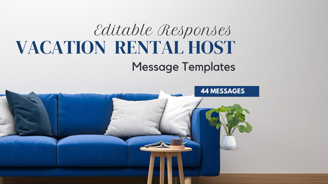 44 Host Messages Template | Host Responses | Customized Messages | VRBO ...
