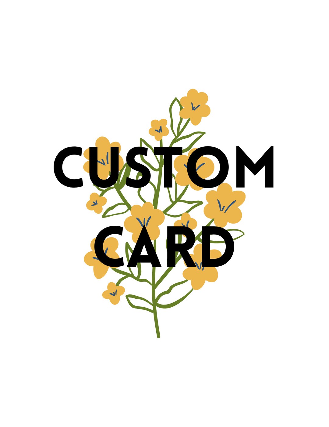 Custom Card -- Made to Order - Etsy