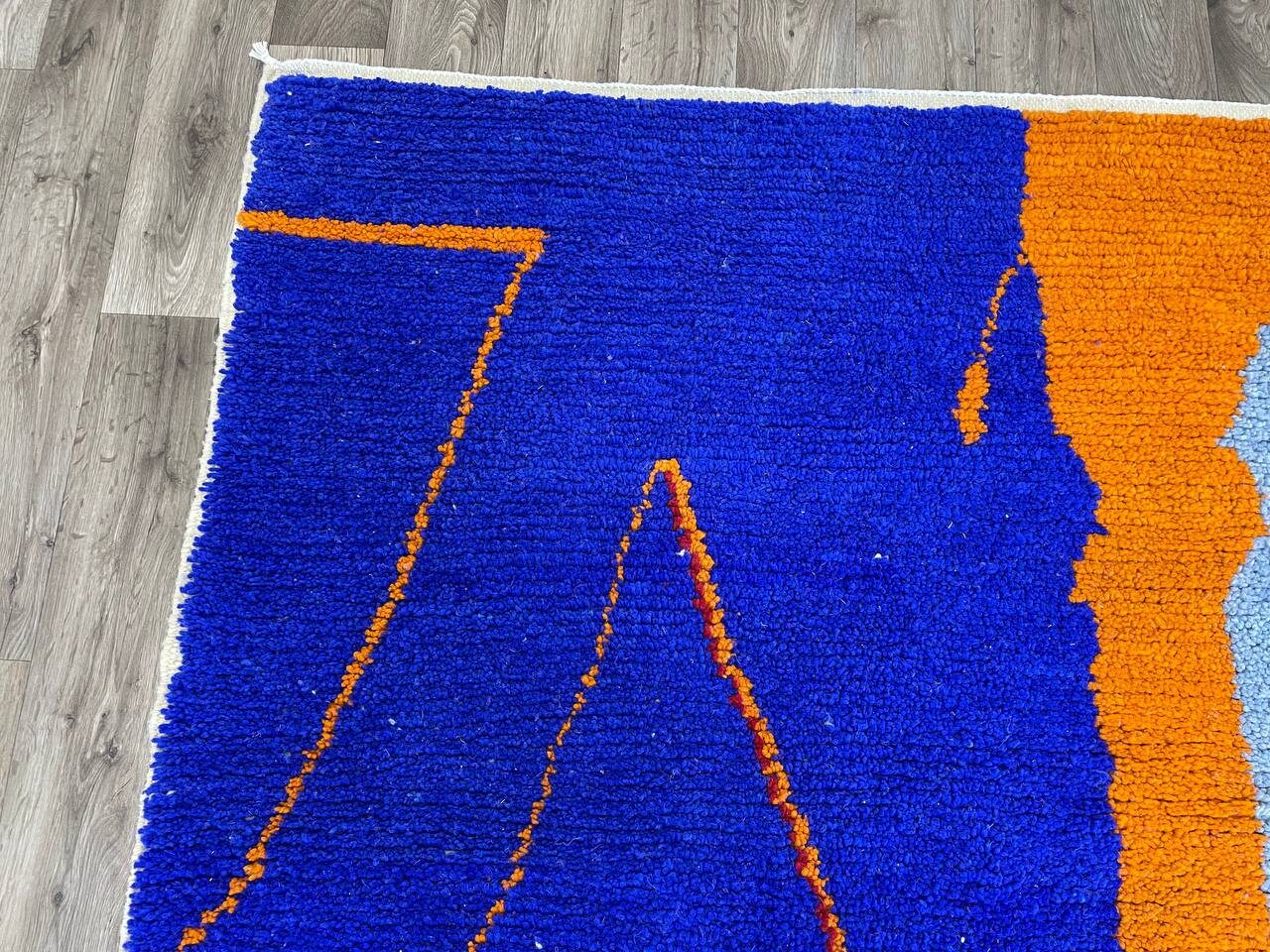 Boho Rug Living Room Blue Art 6x12 Area Rug Tapis Marocain - Etsy