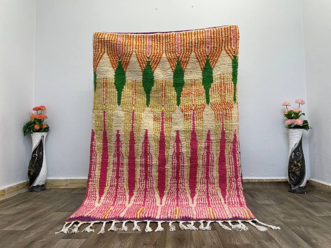 AMAZING MOROCCAN PINK Rug Handmade Morrocan Rug, Authentic Berber Rug ...