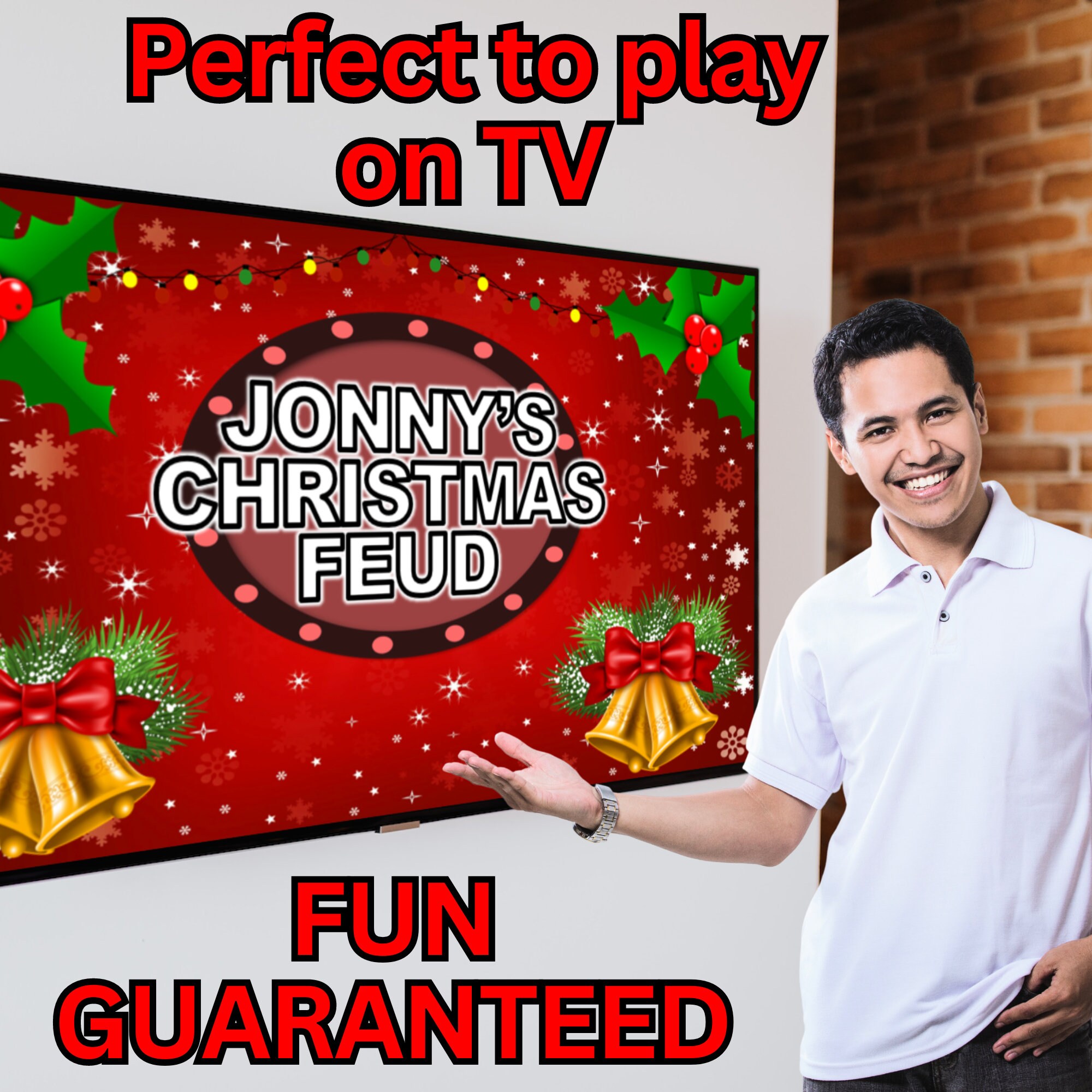 Christmas Feud Family Feud Christmas Party Game Games for Christmas ...