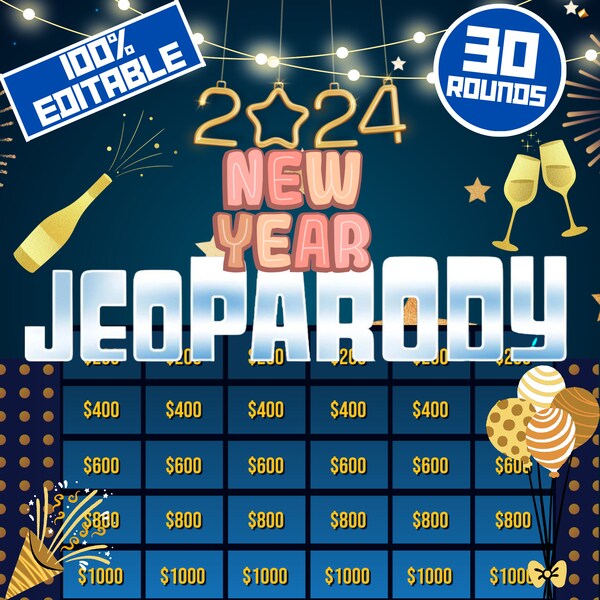 New Years Eve Games - Etsy