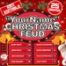 Christmas Feud Family Feud Christmas Party Game Games for Christmas ...