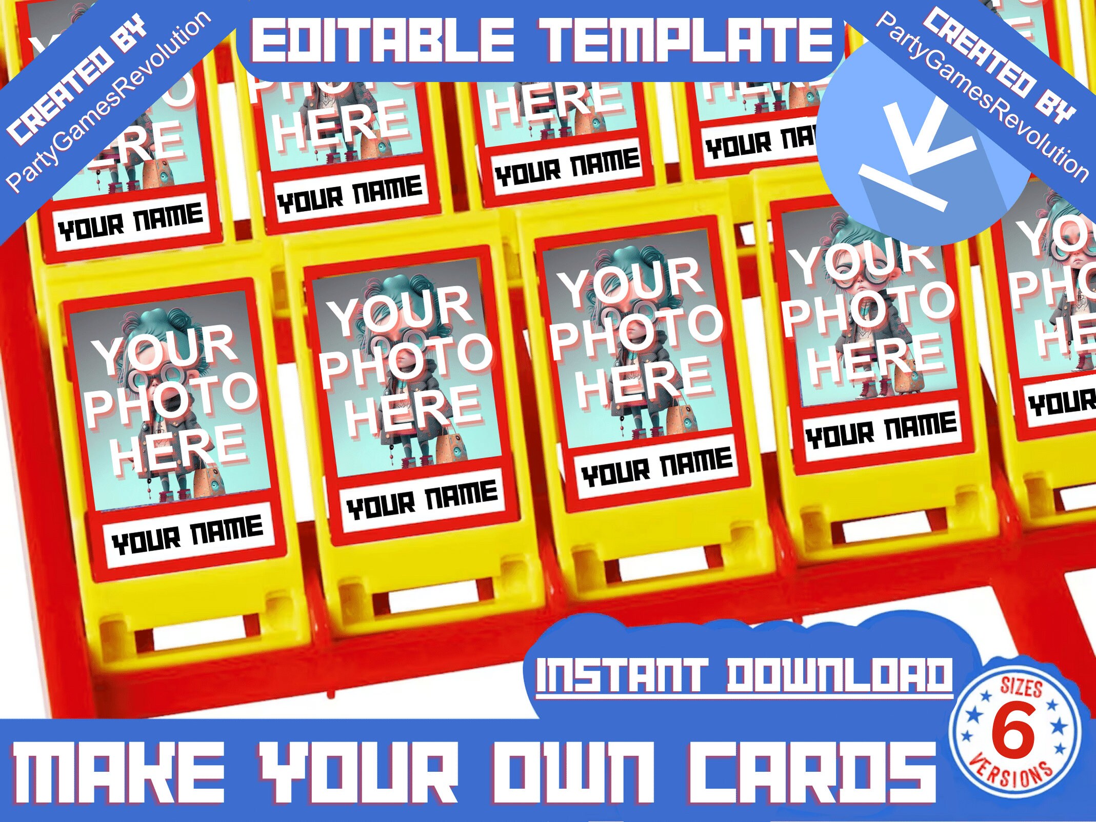 Make Your Own Cards Custom Template Editable Insert Cards Montessori ...
