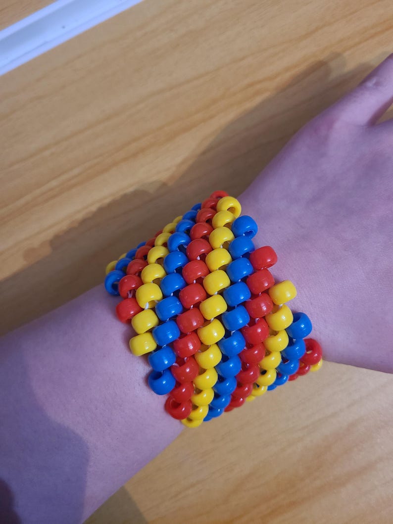 Striped Kandi Cuffs - Etsy