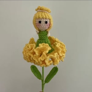 Crochet Carnation Flower Fairy Pattern: Reversible Doll (downloadable ...