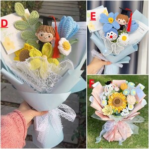 Personalized Crochet Graduation Flowers and Bouquets: Handcrafted Gifts ...