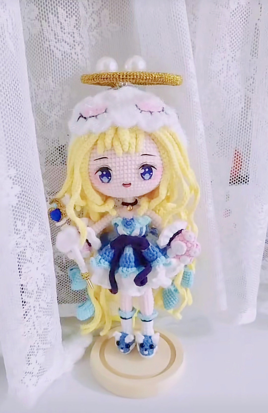 Handcrafted Crocheted Amigurumi Angel Doll Collection Versatile 2-in-1 ...