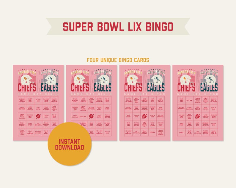 Super Bowl Printable Digital Download Taylor Swift Inspired Football ...
