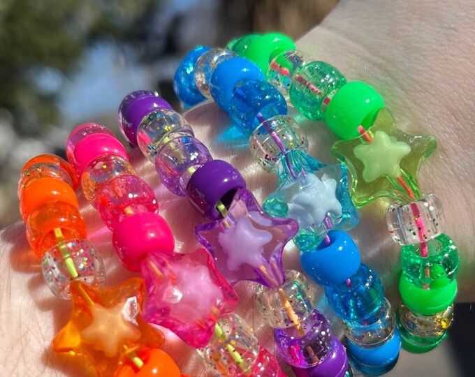 Rainbow Star Kandi Glitter Set - Etsy