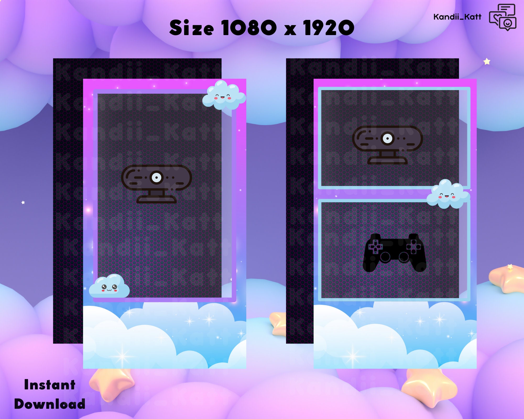 Cloud Tiktok Overlay - Etsy