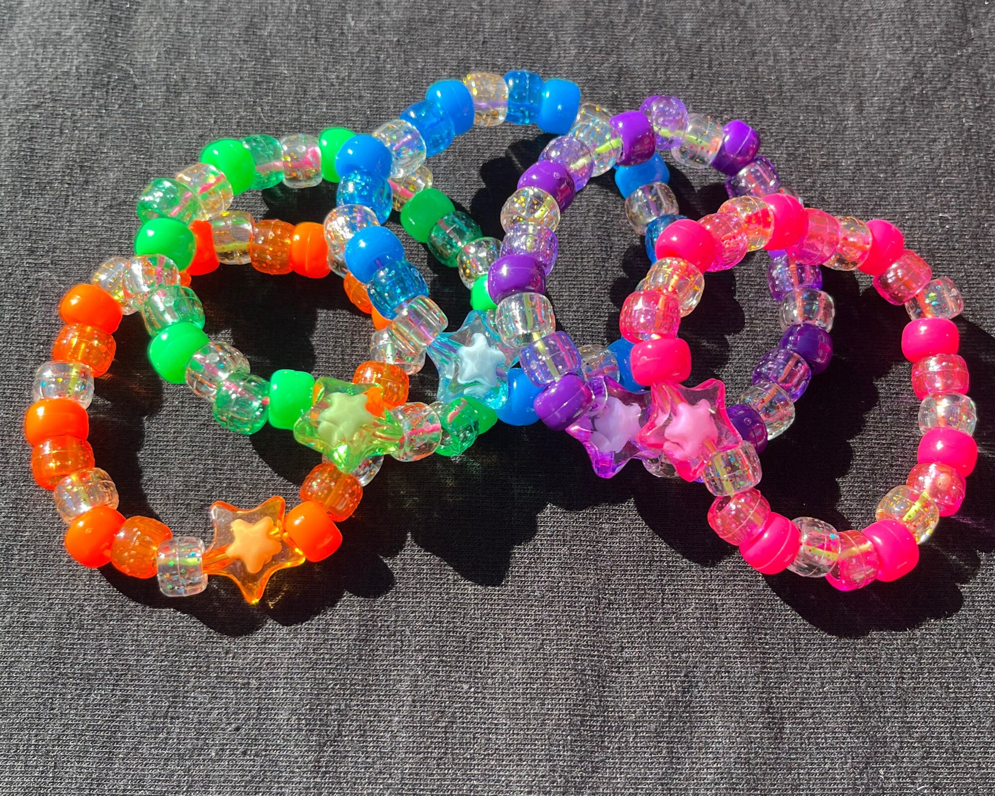 Rainbow Star Kandi Glitter Set - Etsy