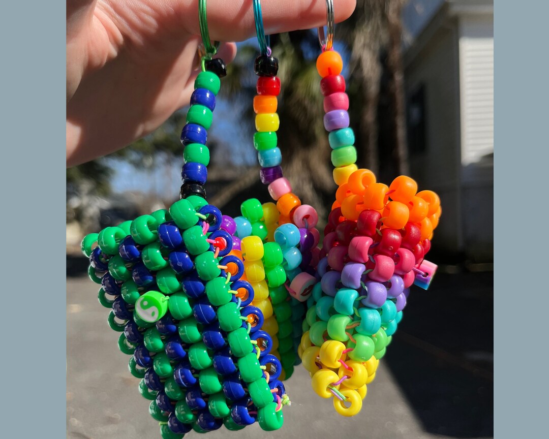 Kandi Pouch Key Chains - Lighter/chapstick/vape - Etsy