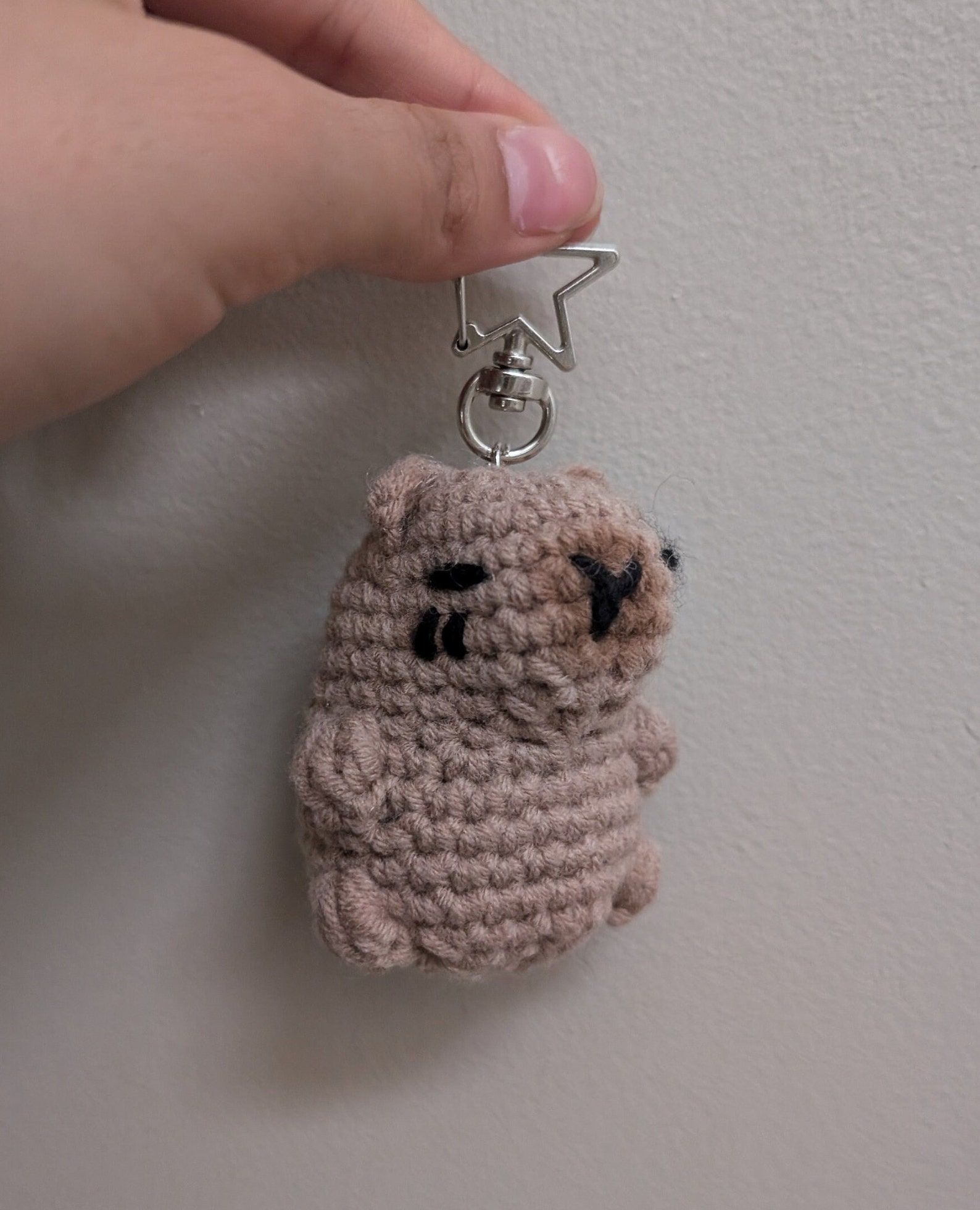 Crochet Capybara Keychain - Etsy