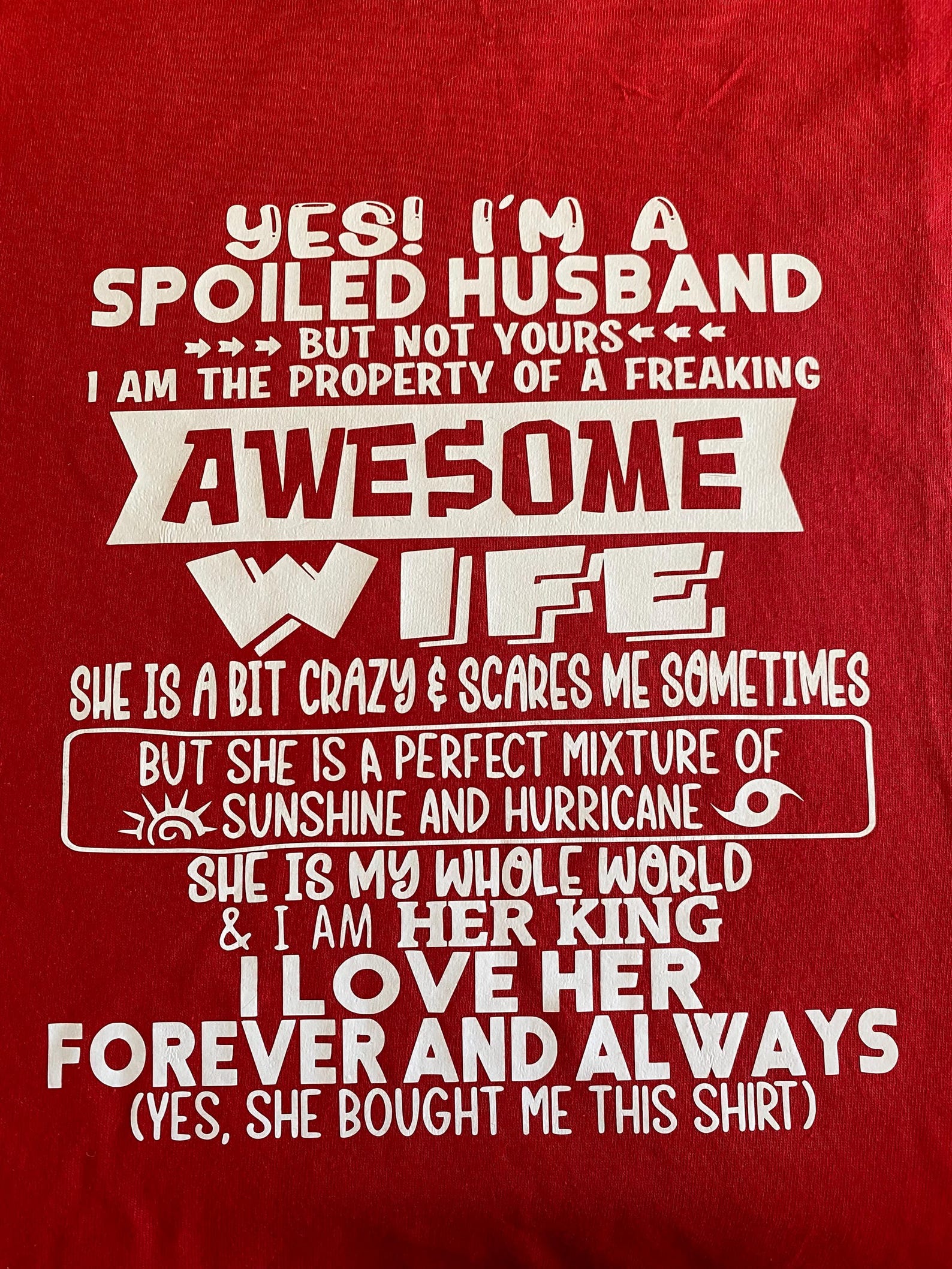 T-shirt Spoiled Husband Awesome Wife - Etsy