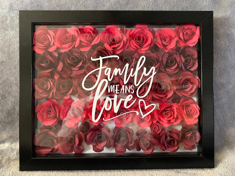 Paper Flower Shadow Box - Etsy