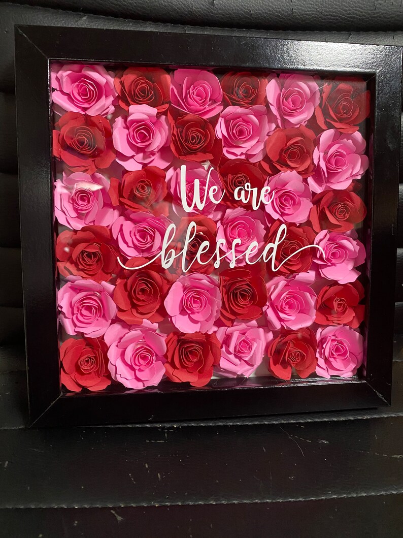 Paper Flower Shadow Box - Etsy