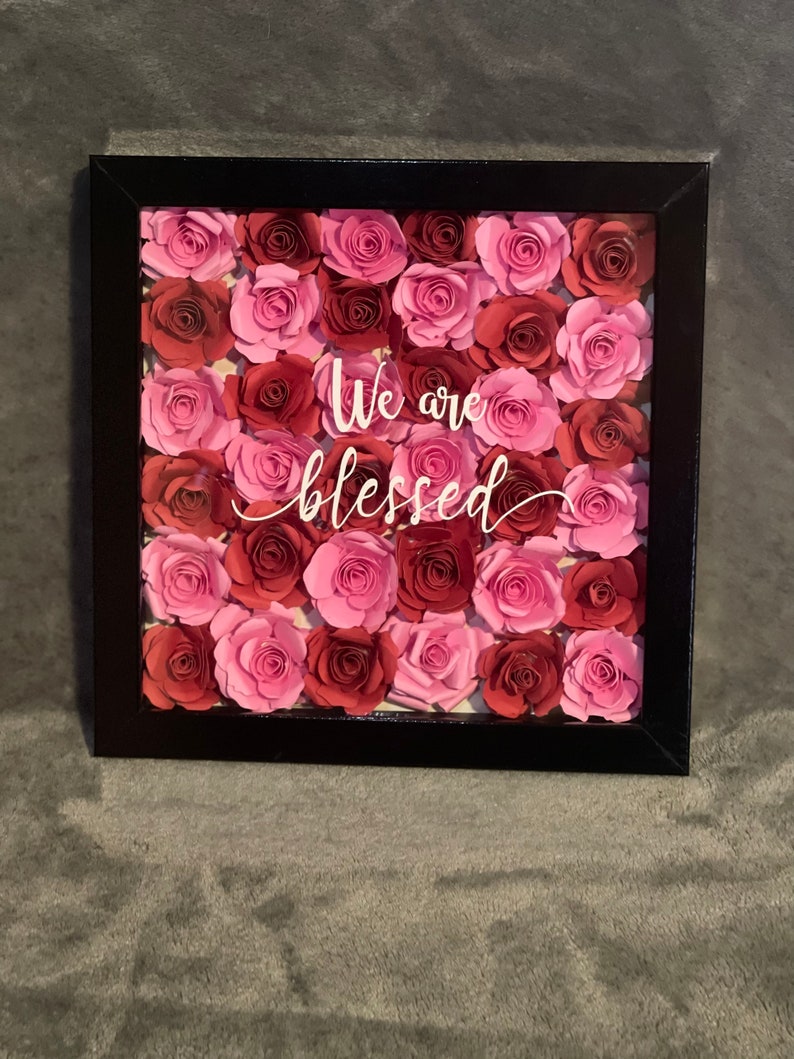 Paper Flower Shadow Box - Etsy