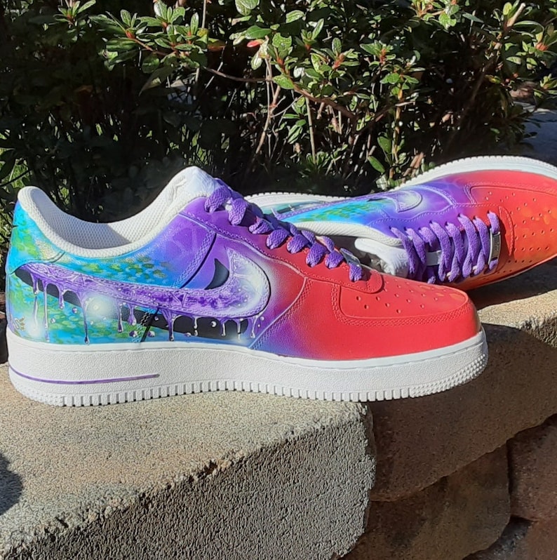 Custom Airbrush Painted Nike Air Force 1 / AF1 '07 / - Etsy
