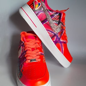 Custom Airbrush Painted Nike Air Force 1 / AF1 / GRAFFITI / - Etsy