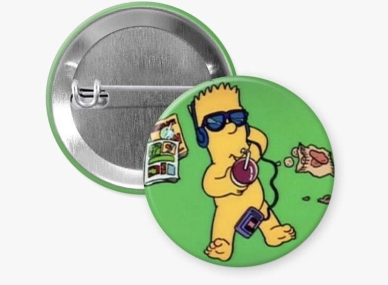 Bart Simpson Ultimate Chill 1.5 Simpsons Pinback Button - Etsy