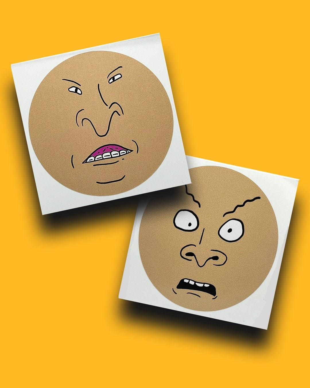 Beavis and Butthead 3" Face Stickers - Etsy