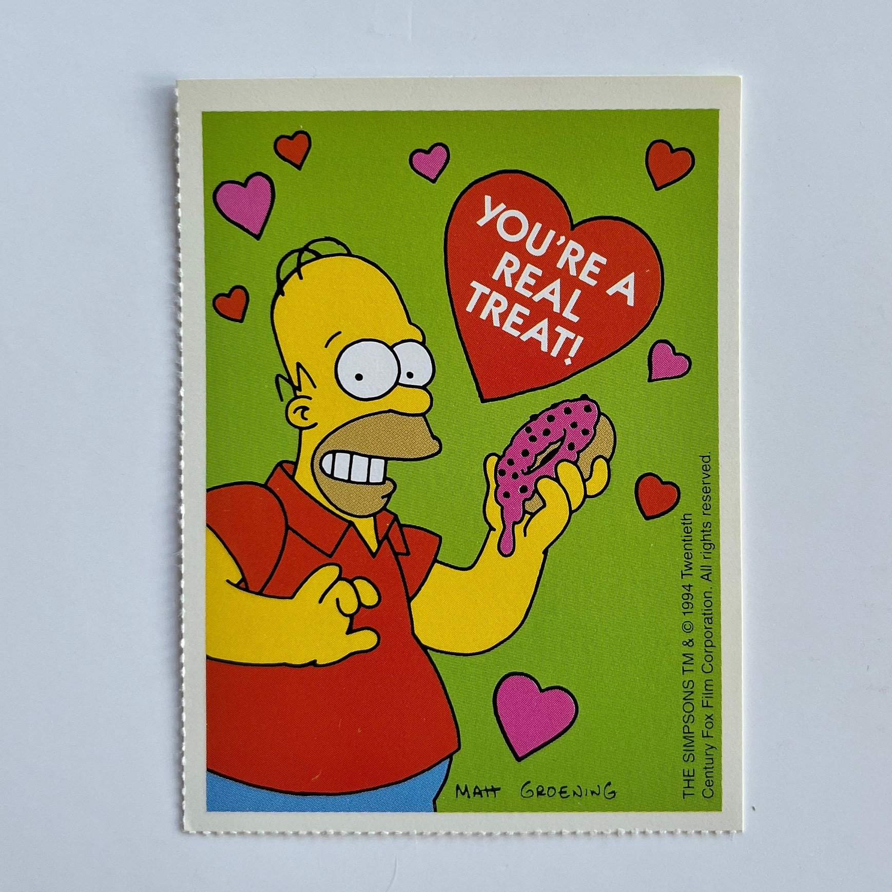 Vintage Simpsons Valentines Day Greeting Cards 1994 - Etsy