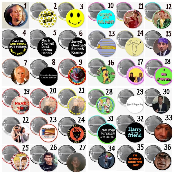 Pop Culture Pin - Etsy