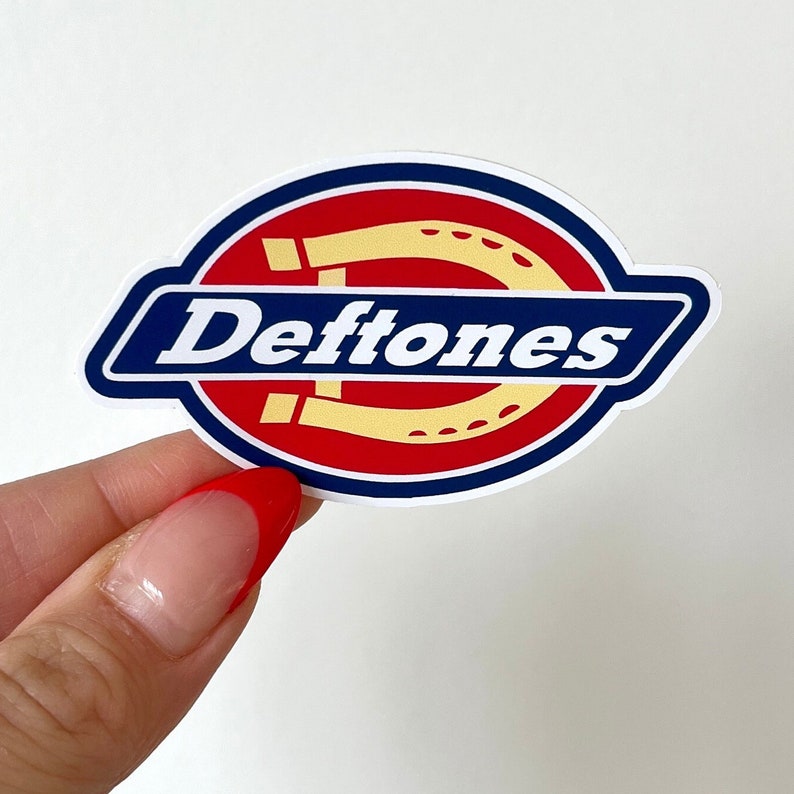 Deftones Horseshoe Dickies Logo Gloss Sticker Waterproof Vinyl Decal ...