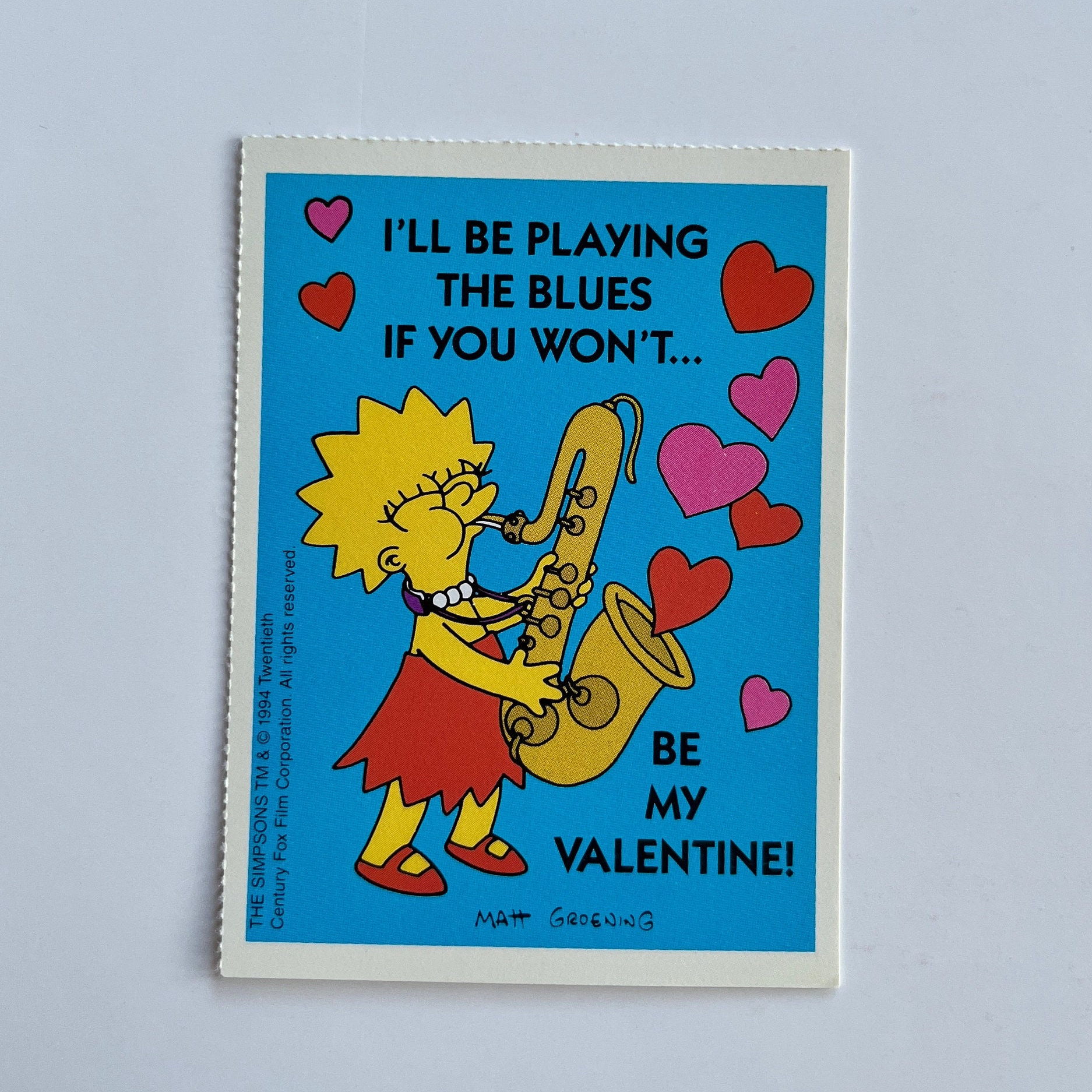 Vintage Simpsons Valentines Day Greeting Cards 1994 - Etsy