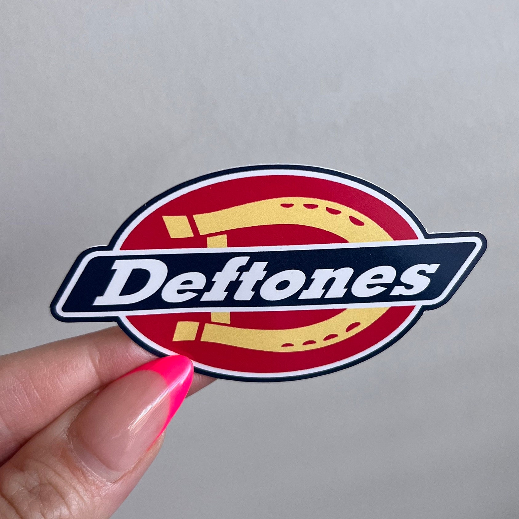 Deftones Horseshoe Dickies Logo Gloss Sticker Waterproof Vinyl - Etsy
