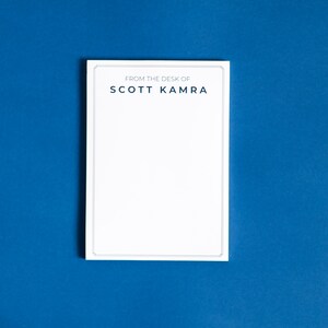 From the Desk - Notepad for Men - Etsy