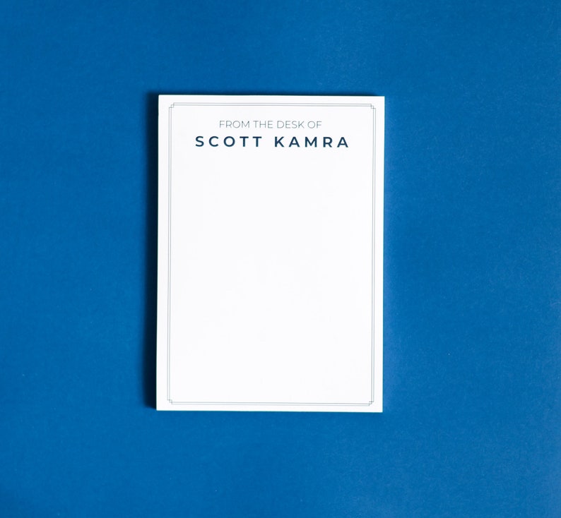 From the Desk - Notepad for Men - Etsy