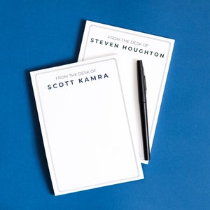 From the Desk - Notepad for Men - Etsy