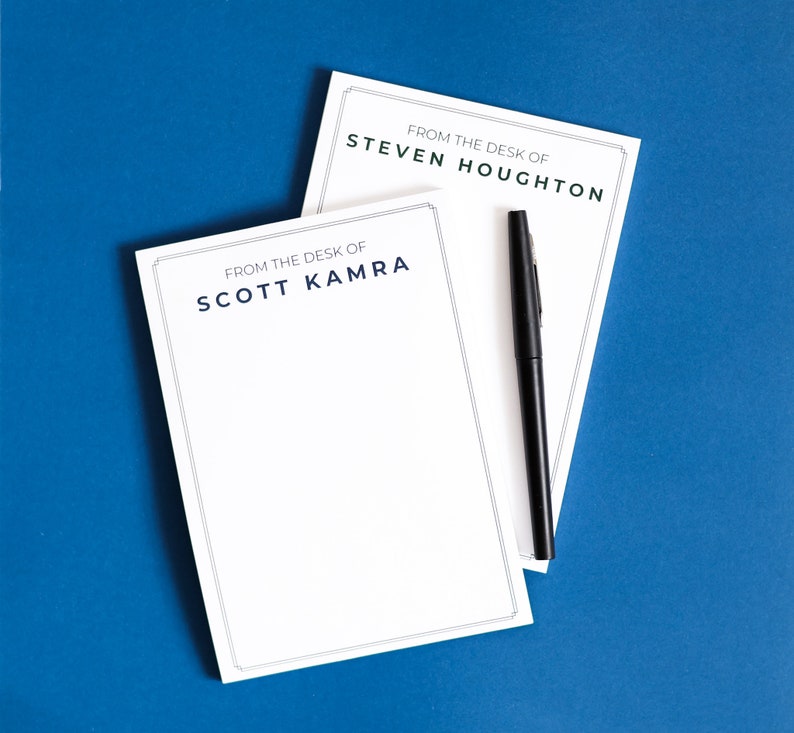 From the Desk - Notepad for Men - Etsy