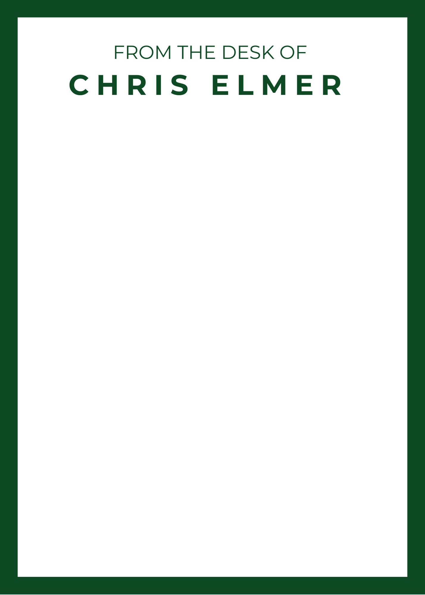 From the Desk - Notepad for Men - Etsy