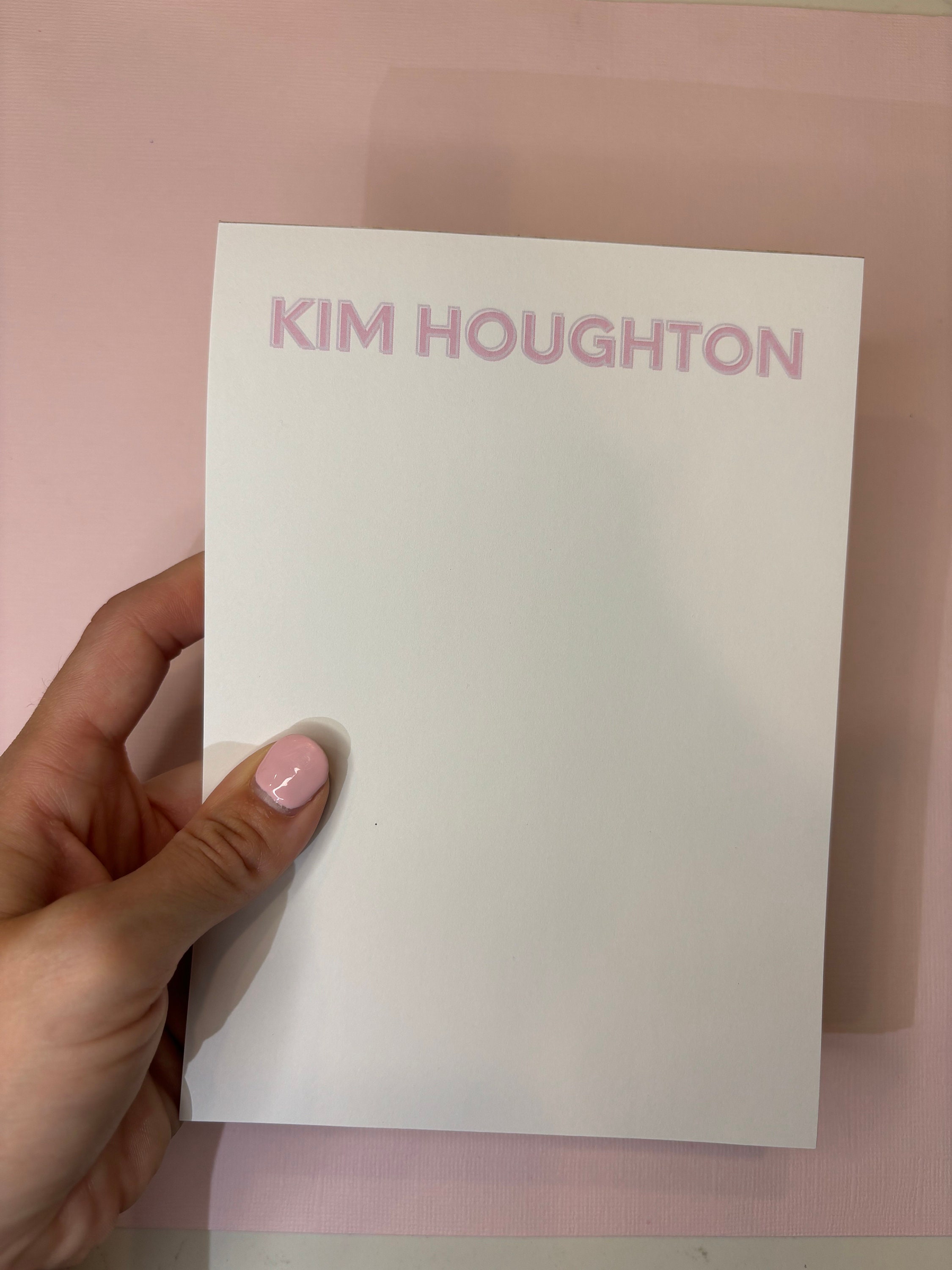 Block Letter Notepad - Etsy