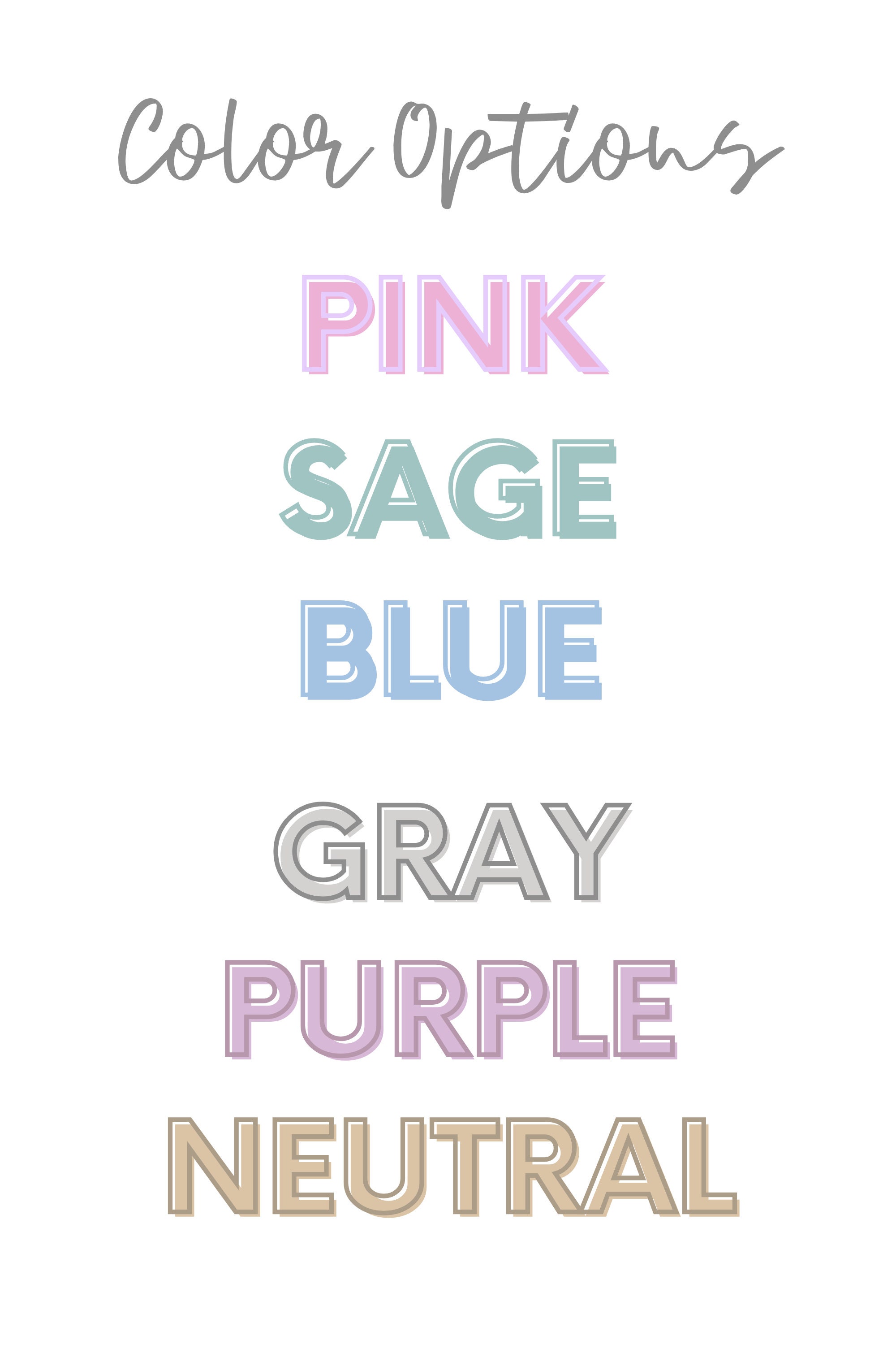 Block Letter - Notepad - Etsy