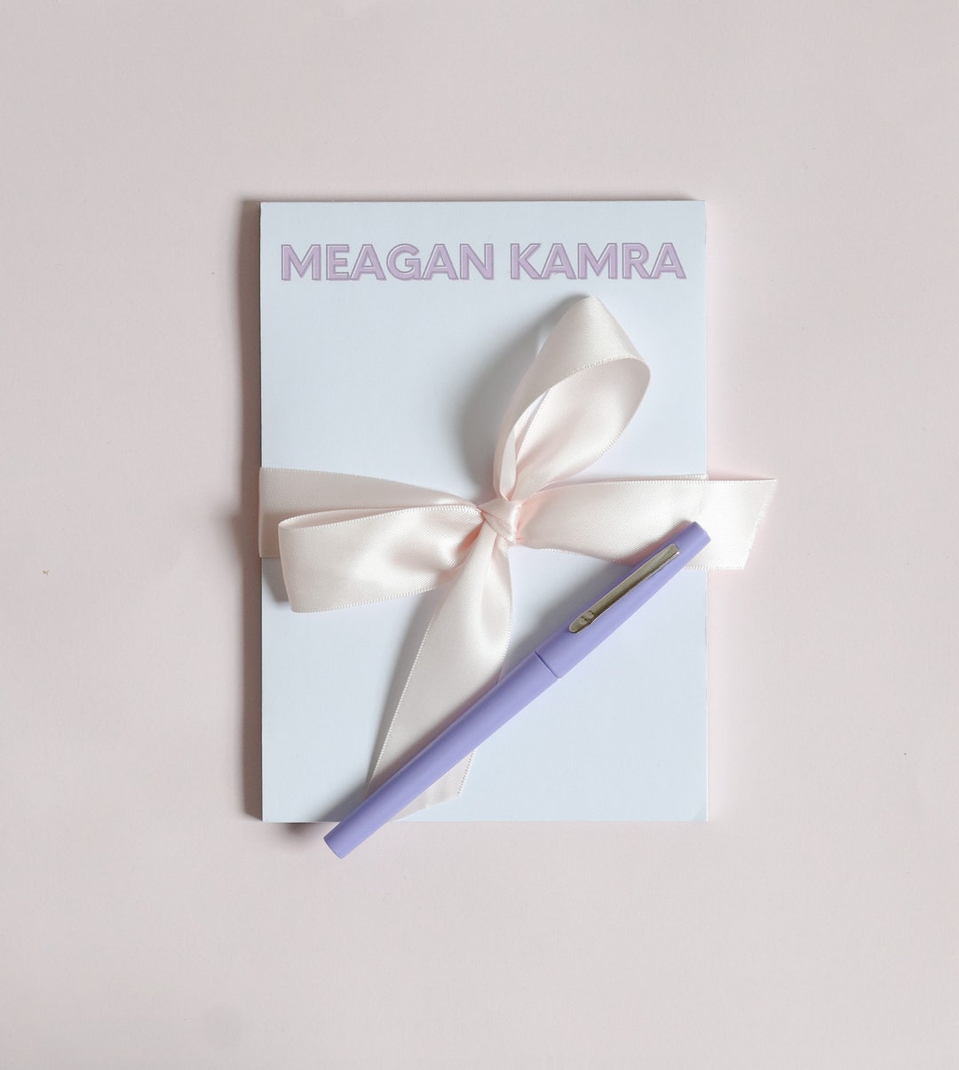 Block Letter - Notepad - Etsy