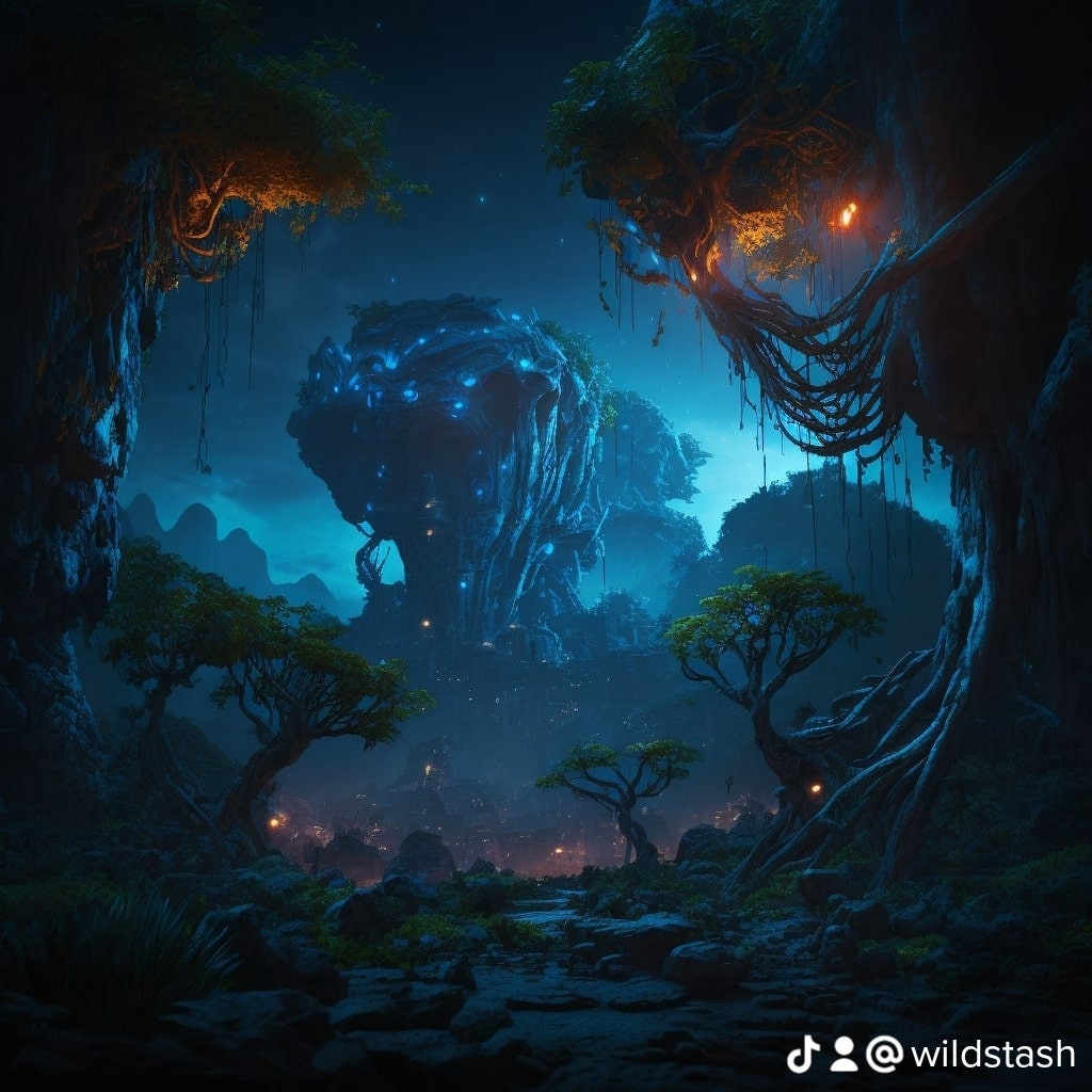 Avatar Pandora At Night Wallpaper