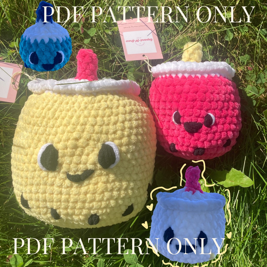 PDF 4-in-1 Crochet Boba Tea Pattern - Etsy