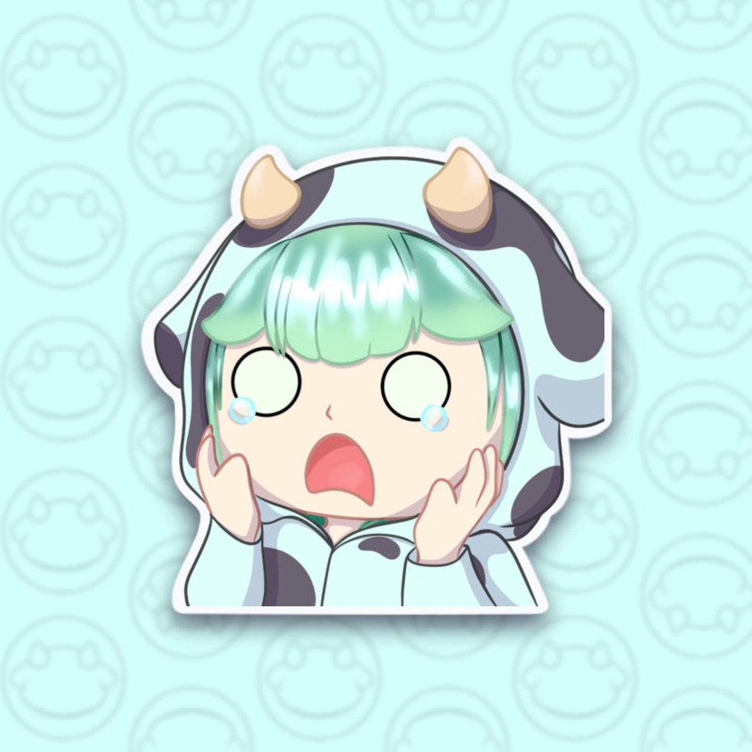 Super Cute/kawaii Shocking Tears Chibi Sticker - Featuring Ushii - Etsy