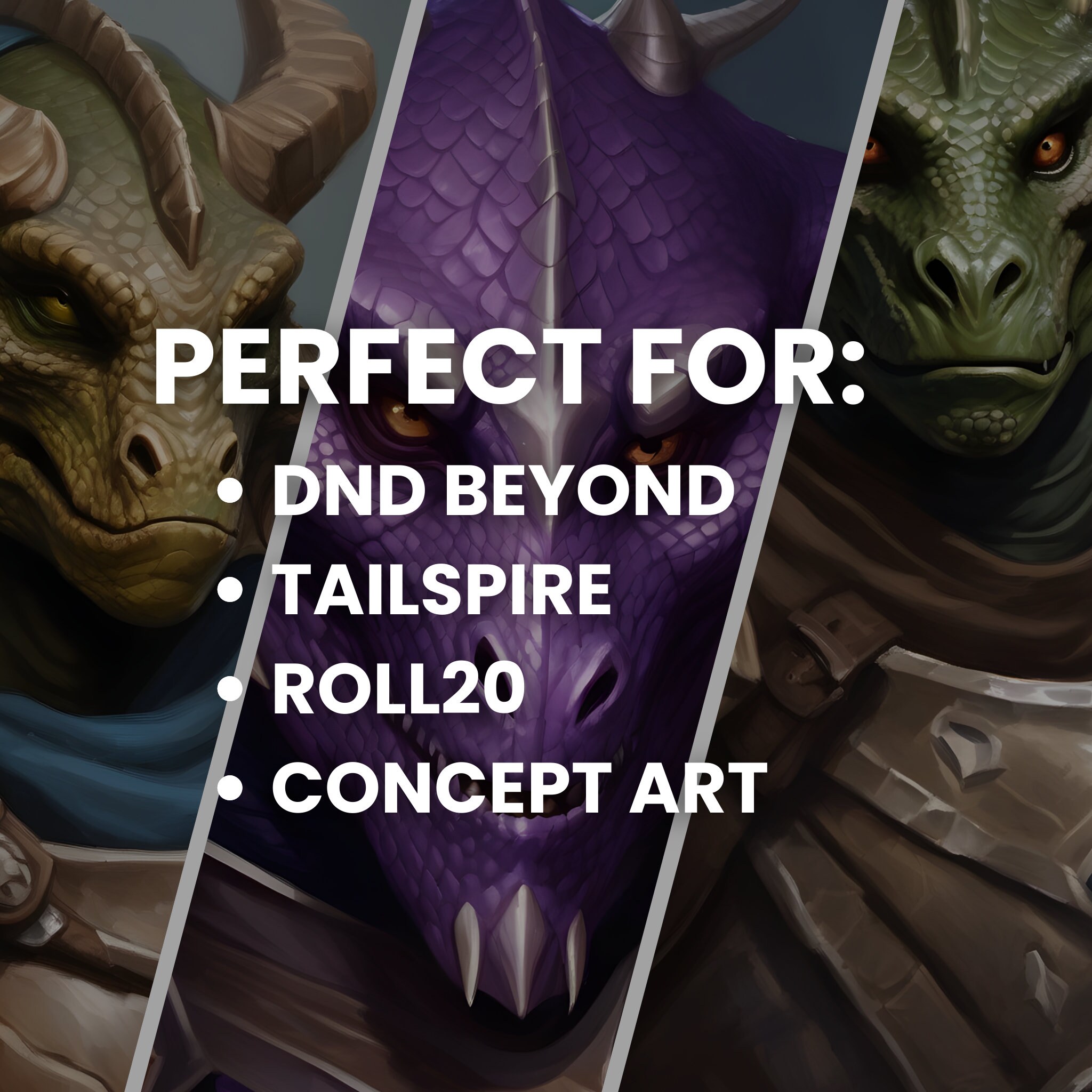 18 TTRPG Dragonborn Character Portraits Character Portraits for ...